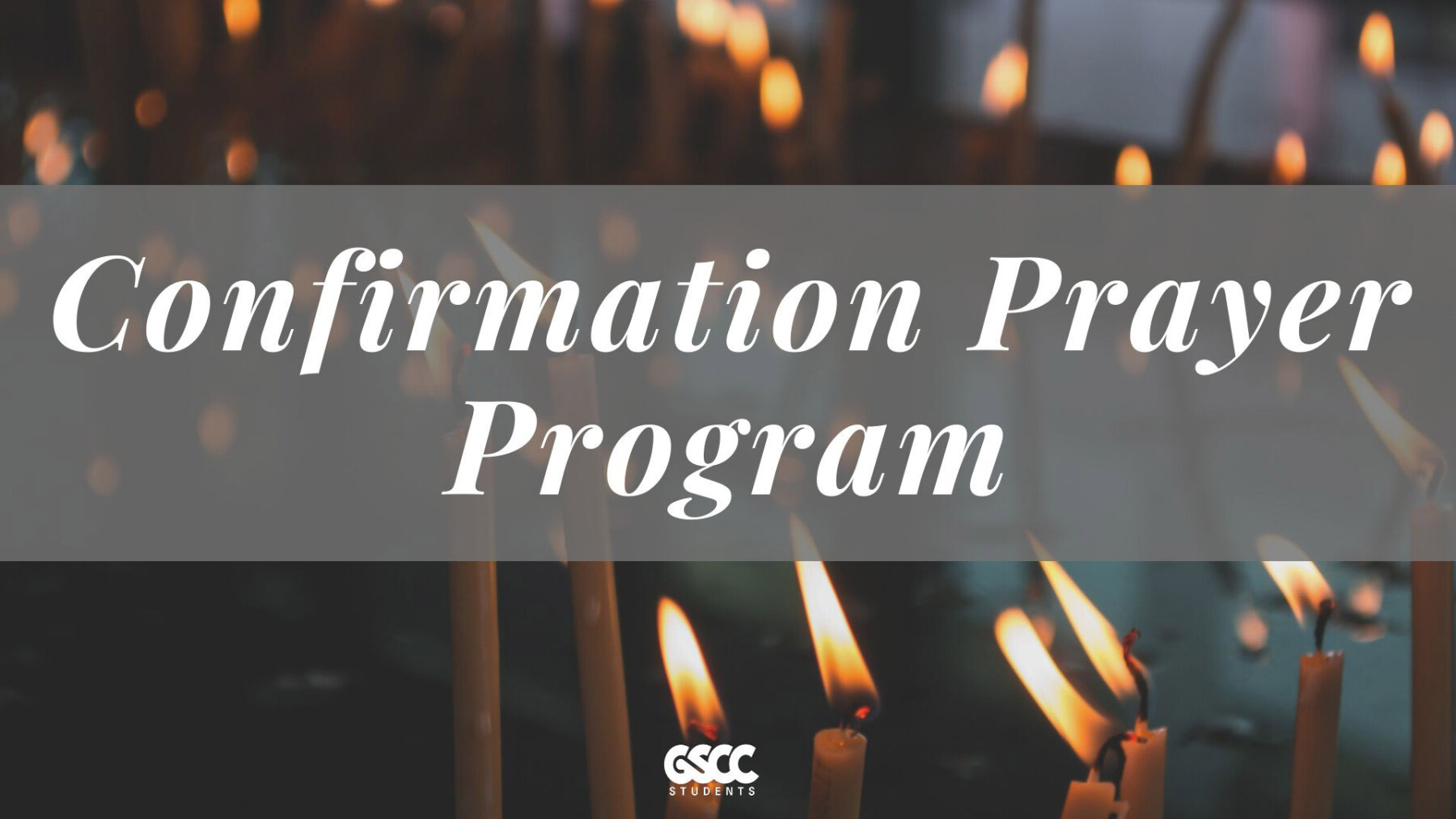 Confirmation Prayer Program | Good Shepherd Catholic Community